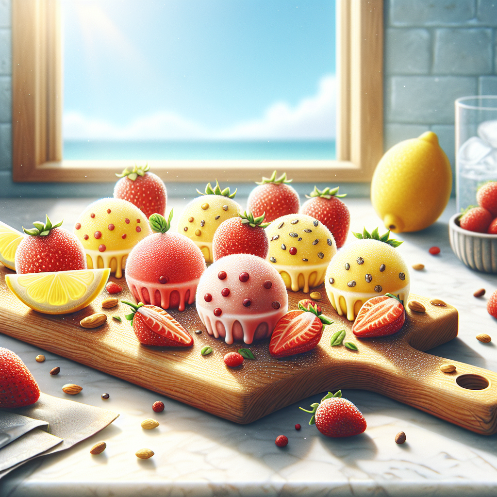 Lemon-Strawberry Frozen Yogurt Bites Are Good-for-Your-Gut Delicious